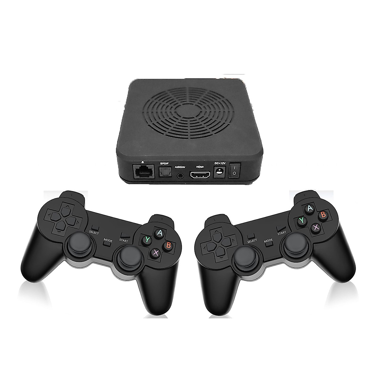 RegiisJoy 8000 in 1 Mini Game Box Pandora Box 18S , Arcade Game Console Support Wi-Fi/LAN Add 50000+ Games, Classic Retro Video Console 2 Wireless Controllers fits 4K TV