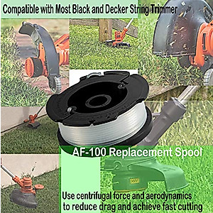 BOOTOP PIN AF-100 Spool, AF100 Replacement Spool for Black and Decker AF1003ZP AF-100-3ZP AF-100-2 Weed Eater Parts AF-100-BKP for GH900 GH600 LST420 String Trimmer Line 30ft 0.065"