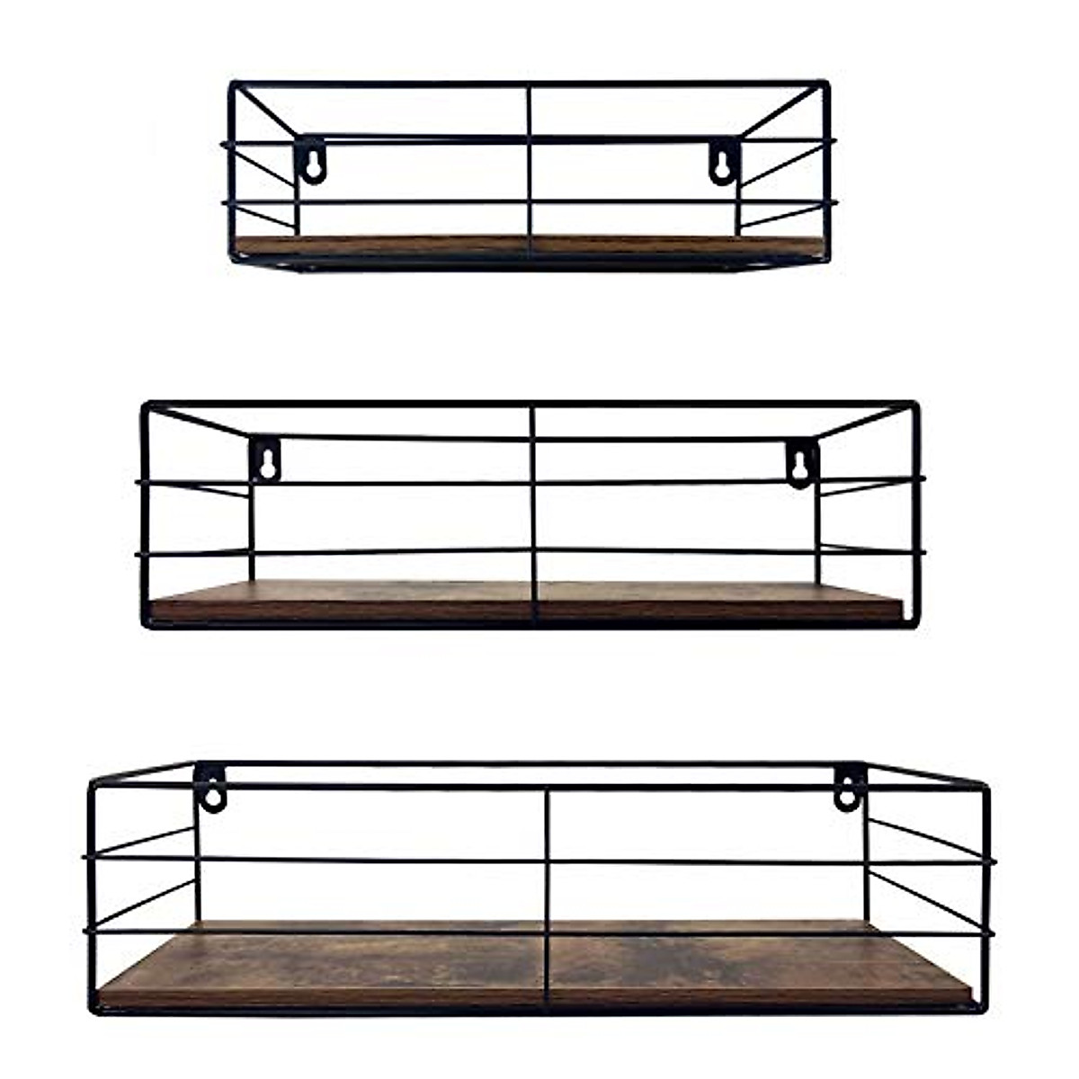 CRUGLA Floating Bathroom Wall Mounted Shelves 6 Sets