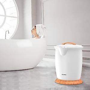 COLIBEN Towel Warmer, Towel Warmer for Bathroom with Aromatherapy, 1 Hour Auto Shut Off, Even Heating, Towel Warmer Bucket Heater Fit Up to Two 40"X70" Oversized Bath Towels, Bathrobes, PJ's, Blanket