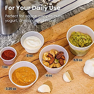 Fit Meal Prep [250 Pack] 2 oz BPA Free Plastic Portion Cup - Disposable Jello Shots Sauce Condiment Souffle Dressing Mini Containers, Cups No Lids