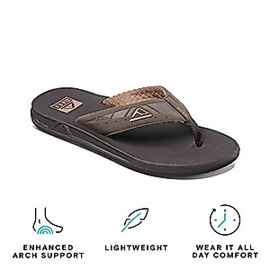 Reef mens Phantoms Flip Flop, Brown, 11 US