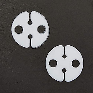 200 Pack White Plastic Balloon Clips for Sealing, Round Balloon Tie Tool (1 Inch)