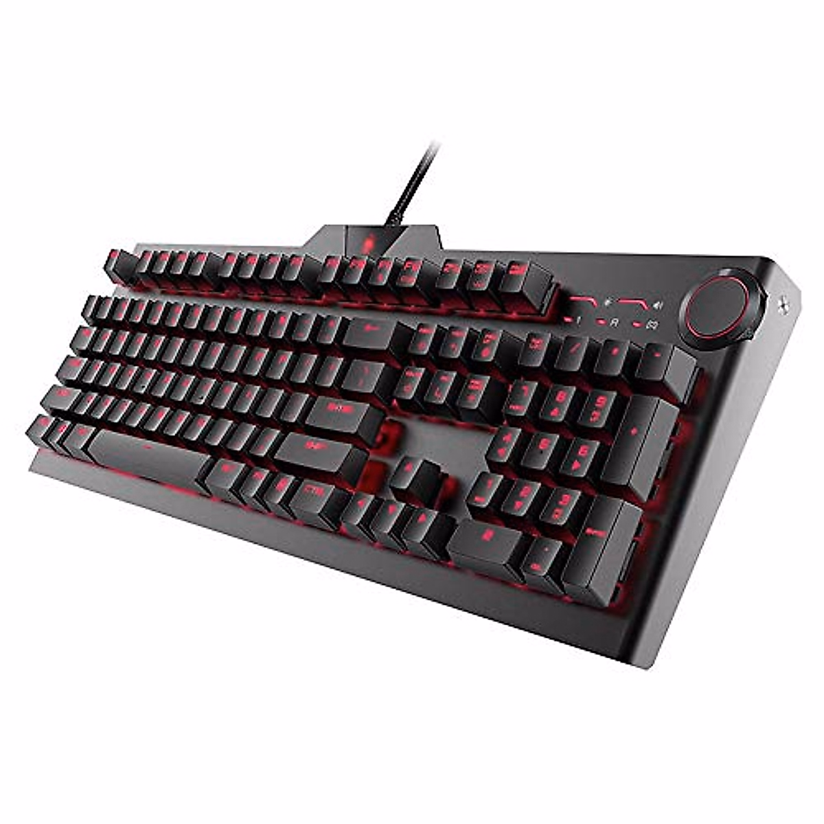 Gaming Keyboard Wired Gaming Mechanical Keyboard 104 Keys 15 RGB Backlight Cherry MX Switch 1000Hz Suitable For Office And Home Use Mechanical Gaming Keyboard ( Color : Black , Size : Red switch )