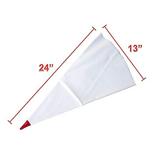 Tile Grout Masonry Mortar Bag with Molded in Tip Tear Puncture Resistant Heavy Duty Vinyl Piping Cement Bag 13 x 24