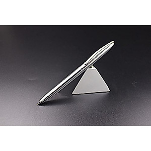 JASON YUEN Magnetic Floating Pen - Bright chrome ballpoint Pen with Magnetic Base - Writing Pen With Magnet Holder fit for Office Gift items (Triangle base)