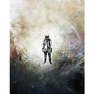 Voyager II Mini Art Block Print - 9 X 12 Inches by Alex Cherry