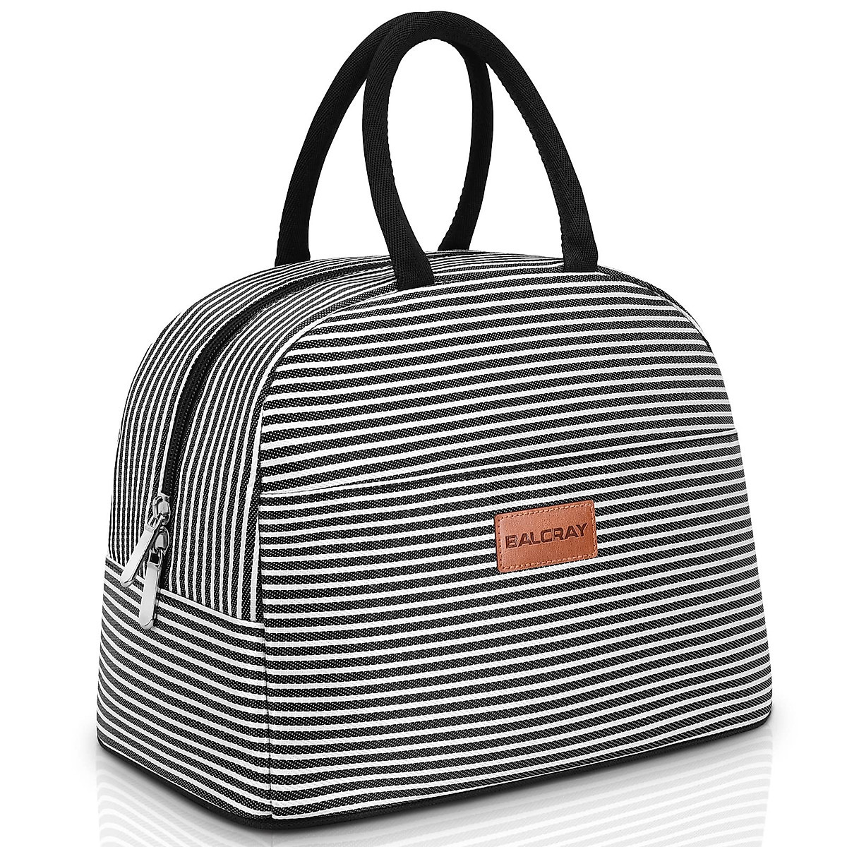 BALORAY Lunch Bag Women Men, Double Deck Lunch Box Insulated Lunch Bag for Adults Work Office Picnic, Leakproof Cooler Bag with Adjustable Shoulder Strap