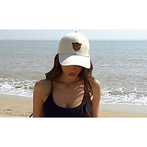 iHomor Unisex Cotton Baseball Cap with Embroidery Adjustable Dad Hat Trucker Baseball Hat for Men and Women Snapback Hat Outdoor Leopard Beige