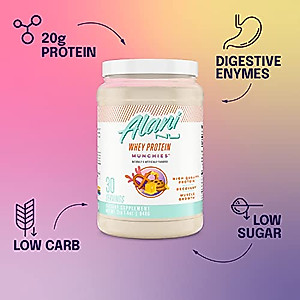 Alani Nu Whey Protein Powder, 23g of Ultra-Premium, Gluten-Free, Low Fat Blend of Fast-digesting Protein, Munchies, 30 Servings