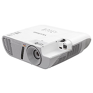 ViewSonic 3200 Lumens Full HD 1080p Shorter Throw Home Theater Projector with 3D DLP and HDMI, Stream Netflix with Dongle (PJD7828HDL)