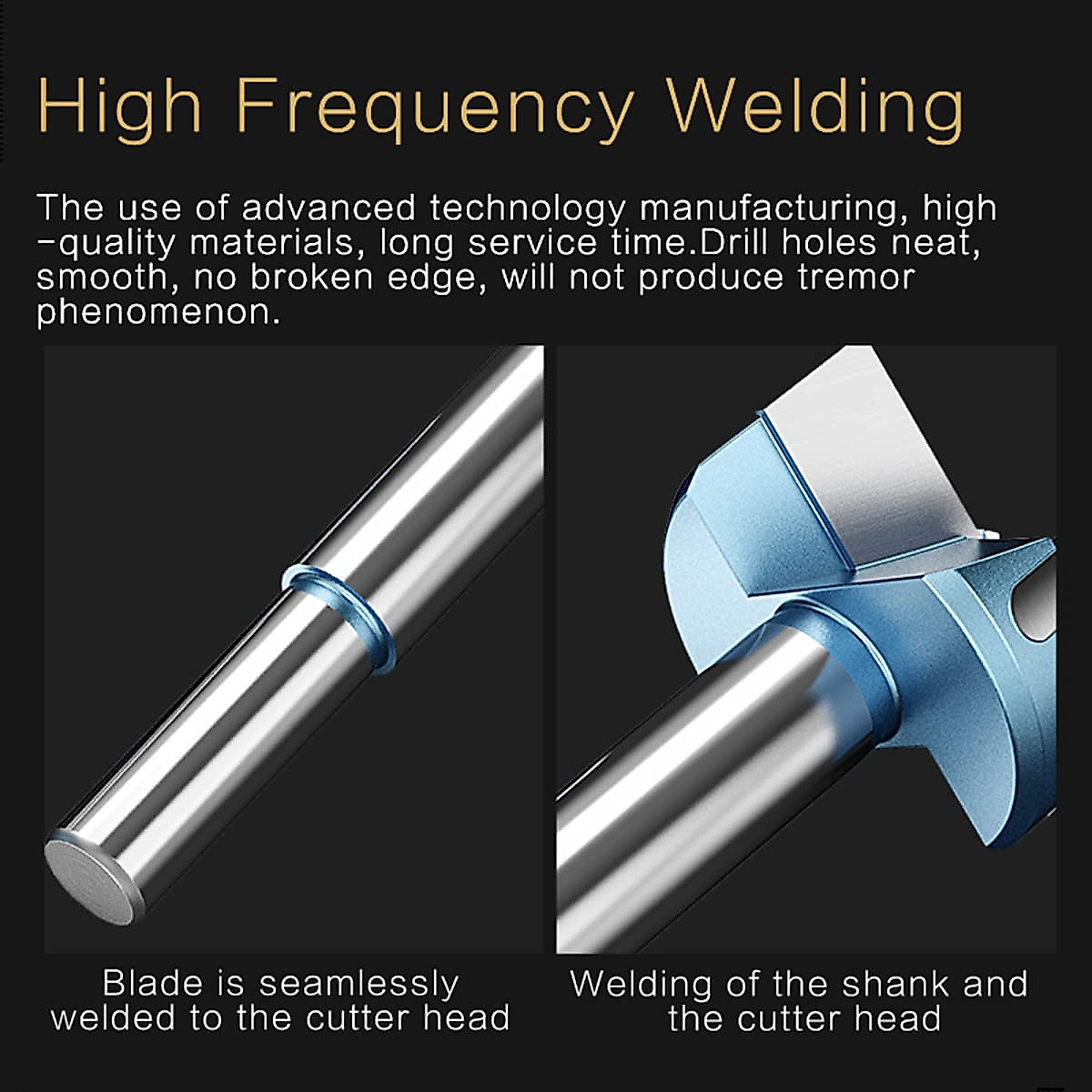 SagaSave 36mm High Speed Forstner Drill Bits Hole Saw Cutter, Heavy Duty Wood Hole Saw Auger Opener for Wood Woodworking Hinge Hole Drilling Boring Bit Cutter 1PCS