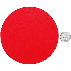 Playfully Ever After 5 Inch Red 15pc Stiff Felt Circles