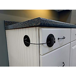 Fridge Lock, Refrigerator Lock, mini fridge lock, File Cabinet Lock, Drawer Lock, Lock for Cabinet, Child Safety lock Refrigerator Door Lock combination, fridge door lock with combination by ToolsGold