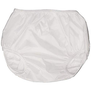 Dappi Waterproof 100% Nylon Diaper Pants, White, X-Large (2 Count)