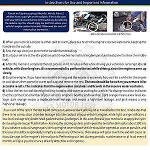 CS Motor Test, CS Engine Combustion Real-TIME Leak Tester - Cylinder Head Gasket CO2 Head Tester - Test While Driving - Petrol Diesel Gas - Engine Under Load Head Gasket Test Kit- 2 PCS in a Box