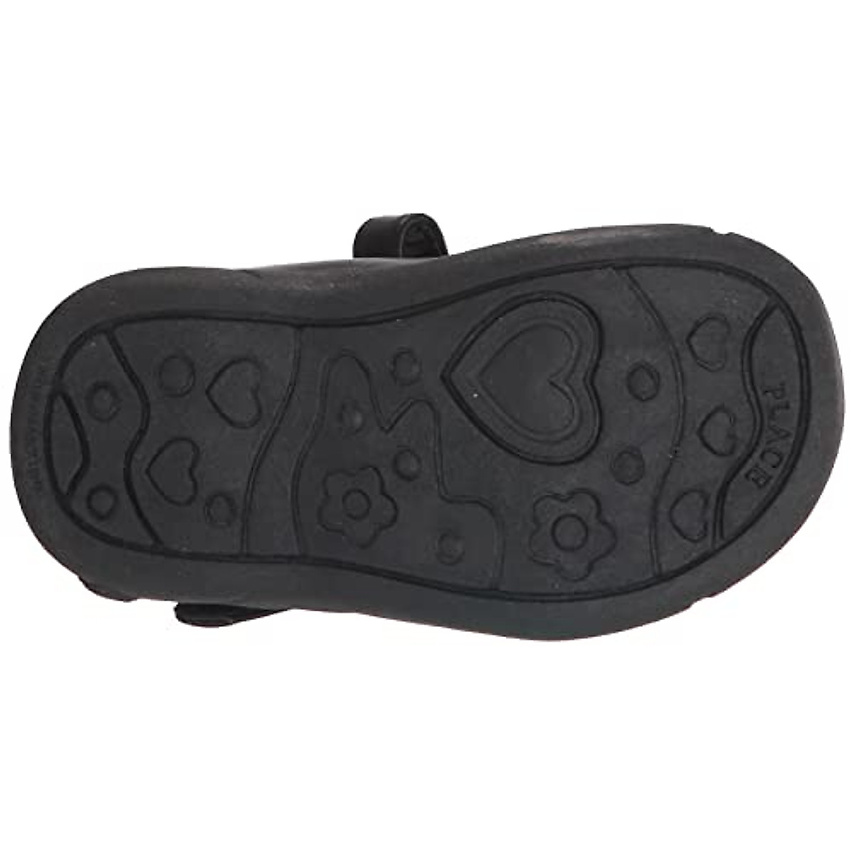 The Children's Place,baby-girls,Cat Strap Ballet Flats,and Toddler Uniform Embroidered Cat Shoes,Black Cat,6 Toddler