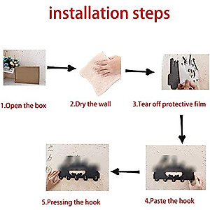 SQINAA Wall Decor Hooks,Cartoon Anime Household Door Decor Hooks, Multi-Function Wall Hook Keys Holder for Coat Bags Clothes