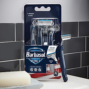 Barbasol Ultra 3 Premium Disposable Razor, 4 Count