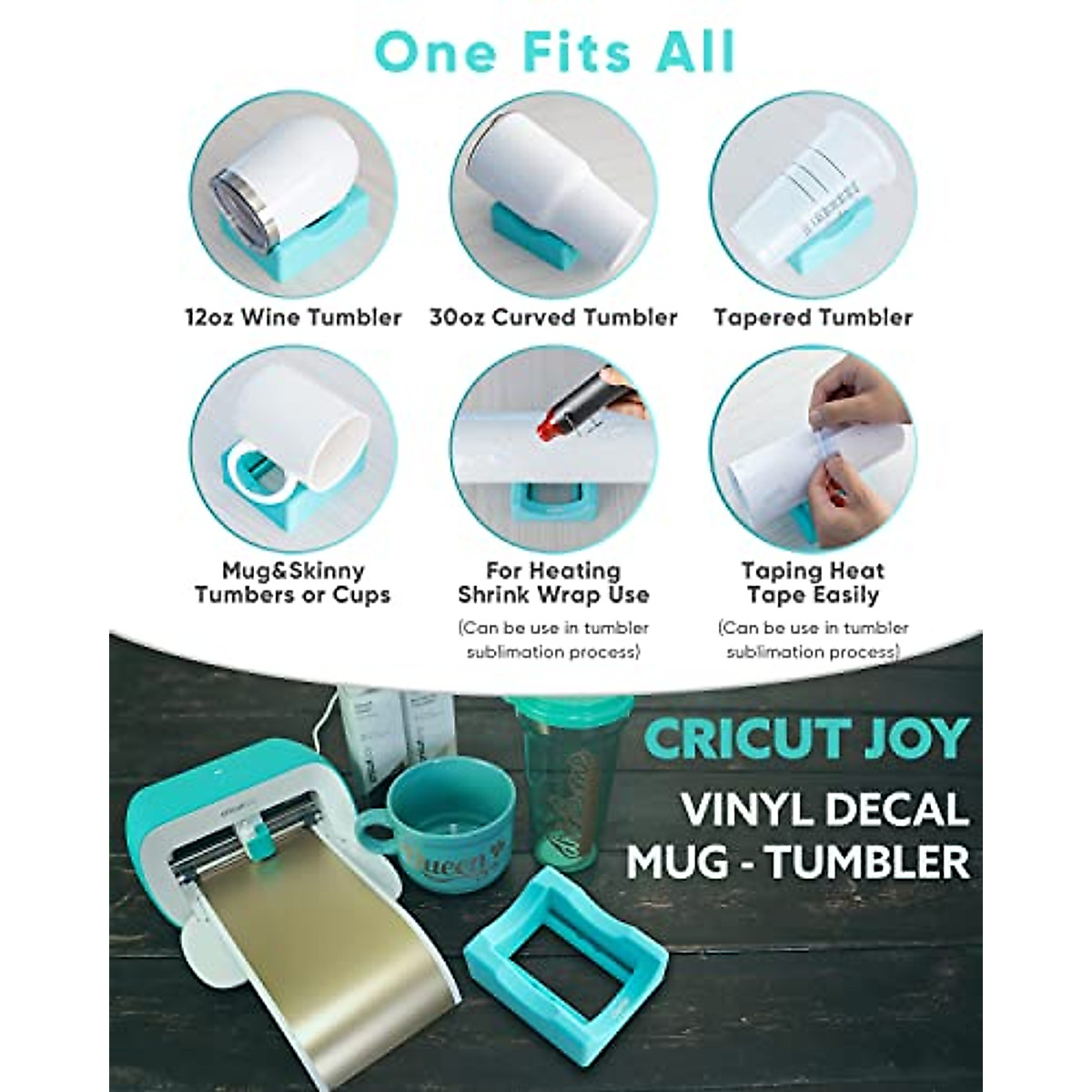 CUPITUP Small Silicone Cup Cradle with Built-in Slot for Crafting Tumblers Use to Apply Vinyl Decals for Tumblers, Tumbler Holder for Crafts, 2 Angle Supports Tumbler Cradle for Epoxy