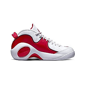 Nike mens Air Zoom Flight 95 OG Basketball Shoes, White/True Red/Black, 11