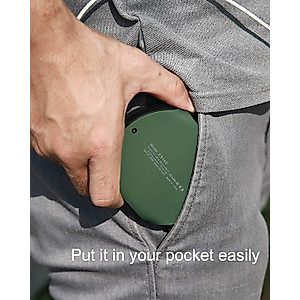 ABFOCE Waterproof Portable Charger 10000mAh Outdoor Power Bank One of The Smallest and Lightest Battery Pack LED Compass High-Speed ​​Charge Compatible for iPhone Android Samsung-Green