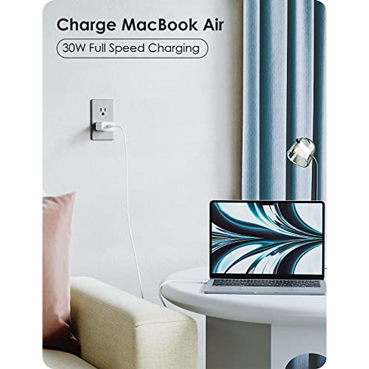 USB C Charger Block, oraimo 30W Fast Charger for MacBook Air, iPhone 14/14 Pro/14 Pro Max/13 Pro/13 Pro Max, iPad Pro, PPS Fast Charger Block for Google Pixel 7/6 Pro, Samsung Galaxy