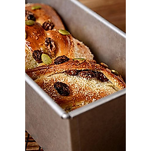 Tiger Crown 2310 Cake Pan, Silver, 3.7 x 7.4 x 3.4 inches (95 x 187 x 86 mm), Ulster Pound Shape, 1.0 Loin, Steel, Aluminum Plated