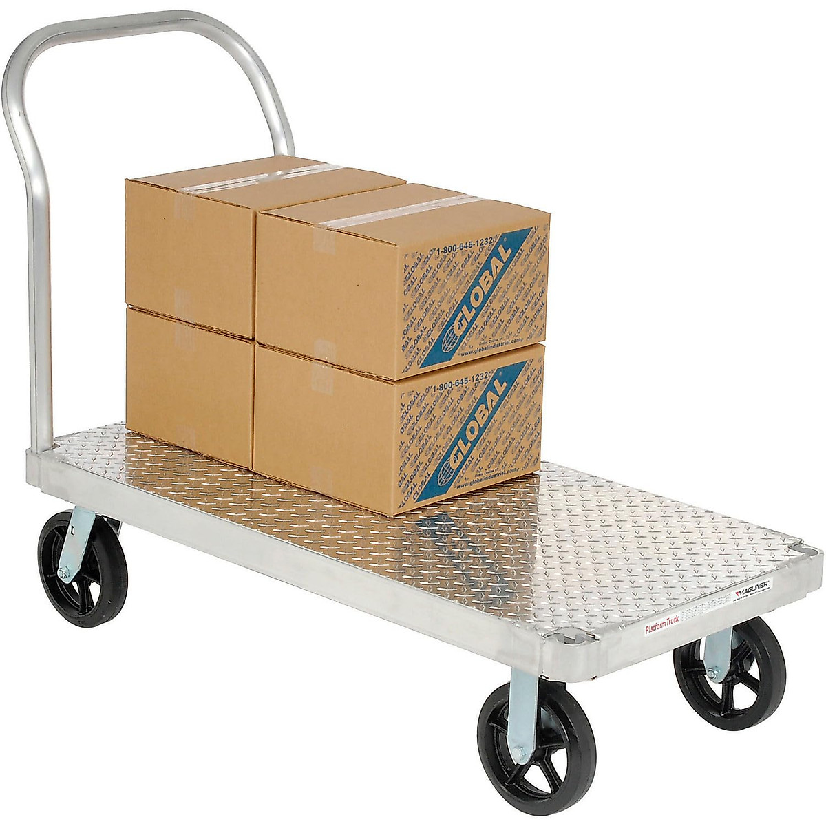 Platform Truck with Diamond Deck, Aluminum, 60 x 30, 2400 Lb. Cap.