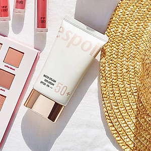 ESPOIR Water Splash Sun Cream Original 60ml SPF50+PA+++ | Water Droplet-Bursting Moisture Bomb Sunscreen For a Refreshing Feeling Up While Keeping the Moisture | Korean Makeup