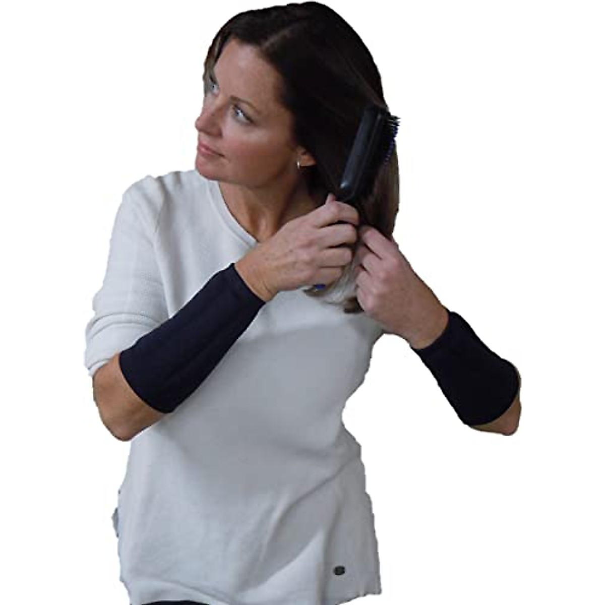 Weighted Compression Arm Sleeve (X-LARGE, 1lb.) - For Strength & Movement Assistance, Compression, Beneficial for Tremoring & Strengthening (PLEASE USE SIZE CHART IN PICS AND VIDEOS BEFORE ORDERING)