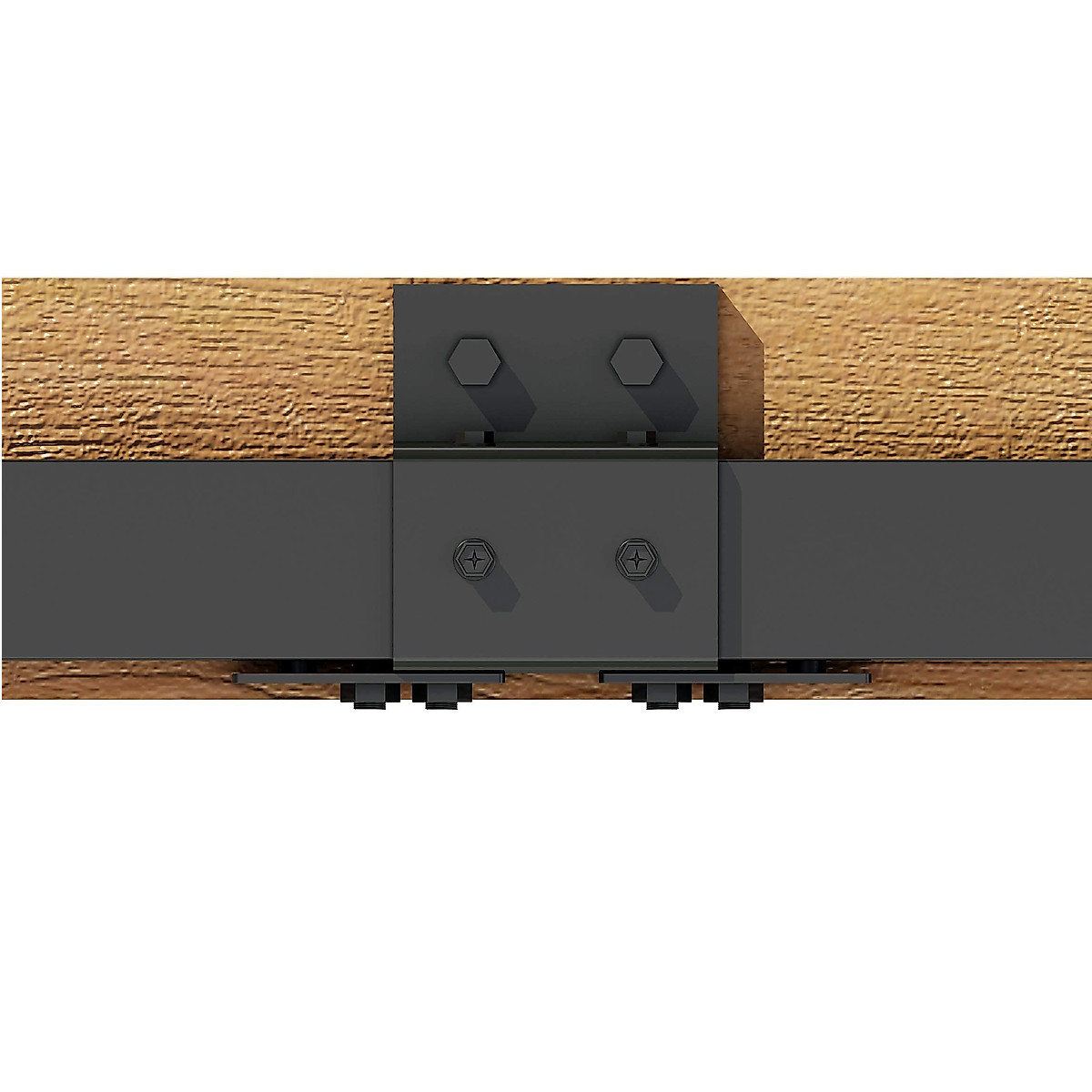 DIYHD 13FT Box Track Double Sliding Barn Door Hardware