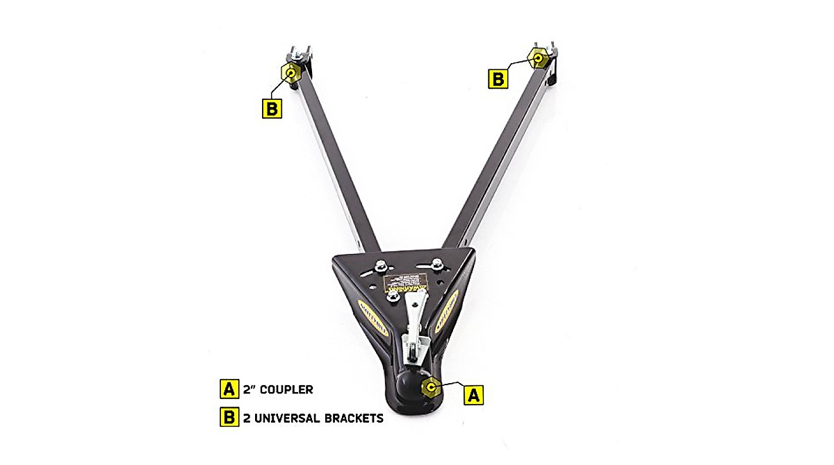 Smittybilt Jeep Tow Bar - 87450 Reliable 5,000 lb Capacity Towing