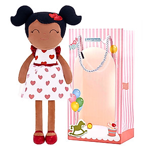 Gloveleya Baby Doll Baby Girl Gift Plush Doll Heart Tanned Girl 16 Inches
