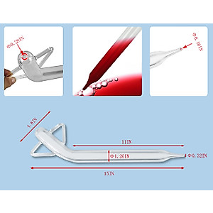 Wine Thief Transparent Winemaker Oak barrel Sampler Glass