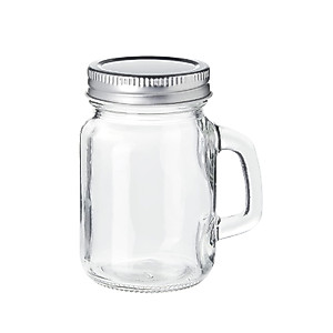 Juvale 24 Pack 4 oz Mason Jars with Lids, Mini Glass Jars with Metal Lids and Handles for Arts and Crafts, DIY Projects