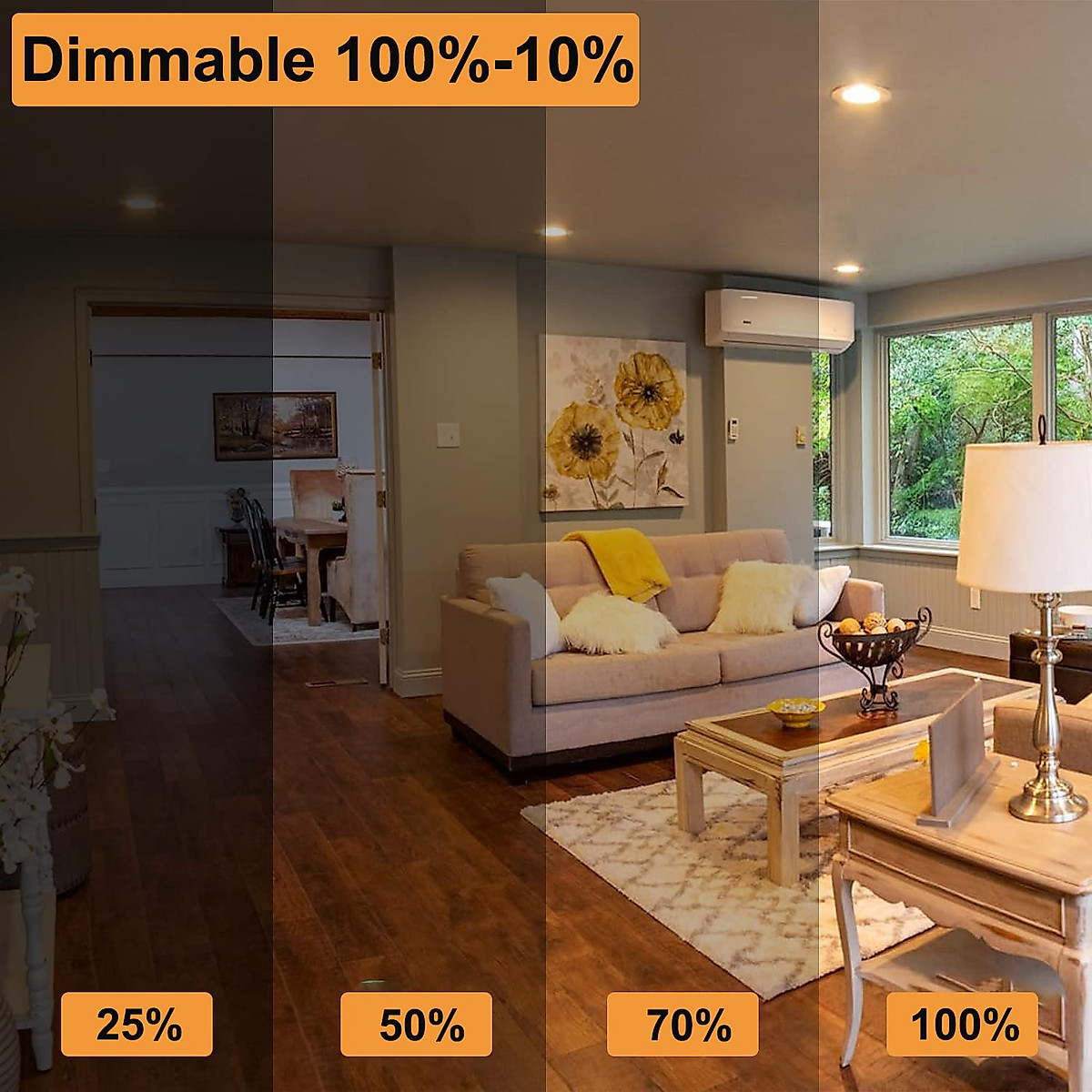 Ivyemons GU10+C 120V 50W Bulb - High Output 500LM GU10 Dimmable Bulb, MR16 GU10 Base Bulbs Warm White GU10 Halogen 50W Bulbs, Long Lasting 50 Watt GU10 Bulbs for Candle Warmer, Track Lighting