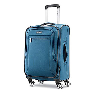 Samsonite Ascella X Softside Expandable Luggage with Spinners, Teal, Carry-On 20-Inch