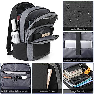 Laptop Backpack Travel, School Backpack for Men Women Boys Girls Anti Theft Water Resistant College Bookbag with Usb Charging Port Fits 15.6 Inch Notebook Over 3 Years Old