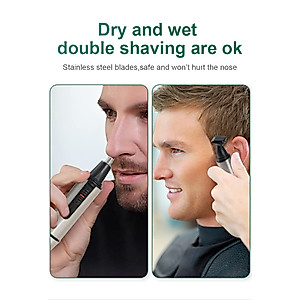 Ear Nose & Side Burn Trimmer - Stainless Steel Dual Edge Blades, 1.0 Count