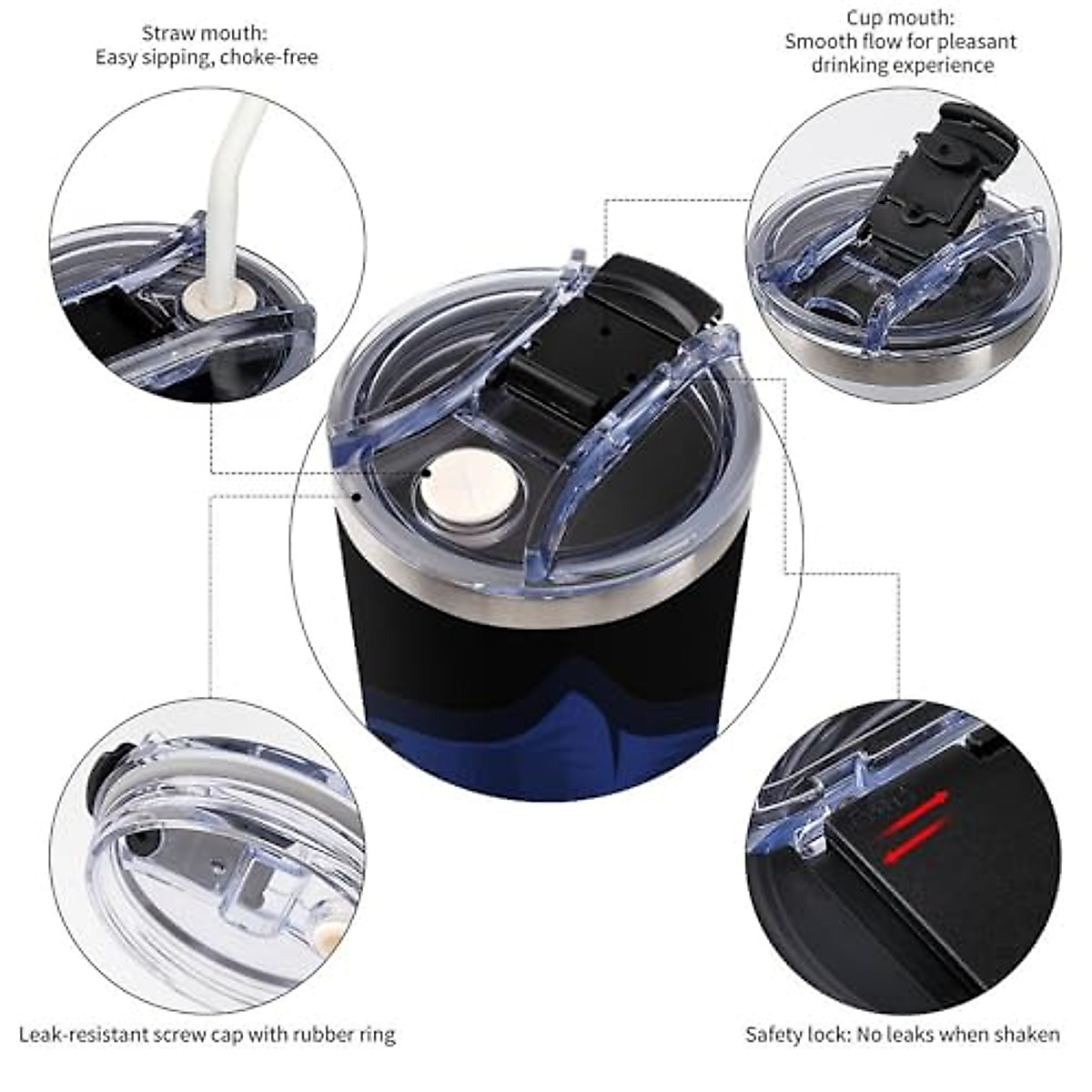 Rose Cambodians Flag 40 Oz Tumbler with Handle And Straw Lid,Insulated Reusable Stainless Steel Travel Glass Mug 40 Ounces