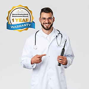 usmile Electric Toothbrush, Sonic Electric Toothbrush with Smart 3D Display, 4 Modes and 3 Intensities, Built-in Timer, U3 Black