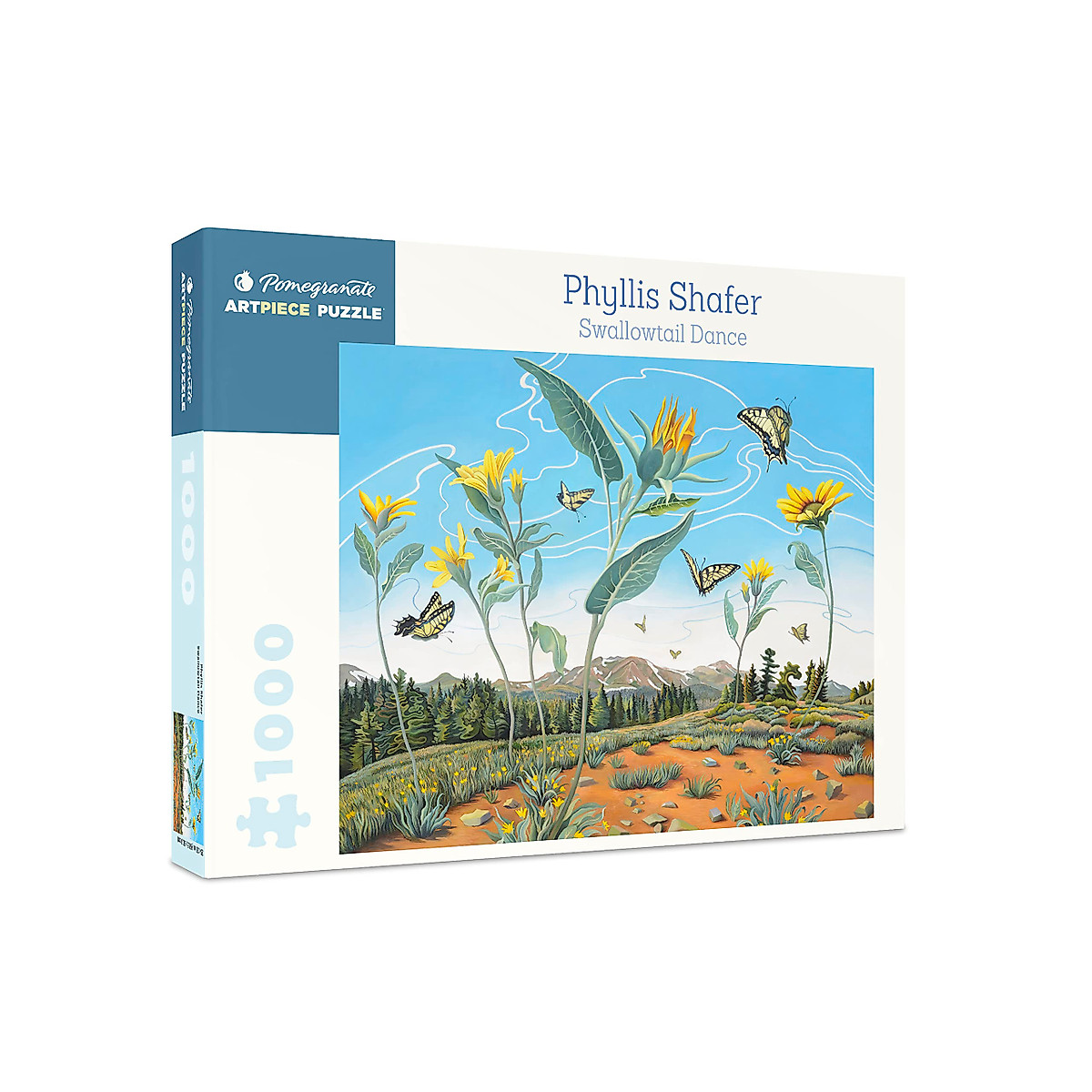 Pomegranate 1000-Piece Jigsaw Puzzle for Adults, Phyllis Shafer's Swallowtail Dance, Matte Finish, Snug Fit