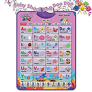 Pinkfong BabyShark Alphabet & Number Learning Resources for Girls Pink Edition | Baby Shark Song Musical Mat | Baby Shark Birthday 1 Year Old Toys | Baby Shark Toys for Toddlers 1-3 | Baby Shark Games