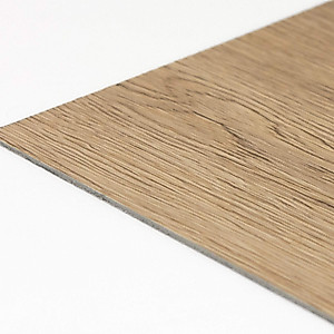 FloorPops FP3319 Pickling Peel & Stick Floor Tiles, Brown