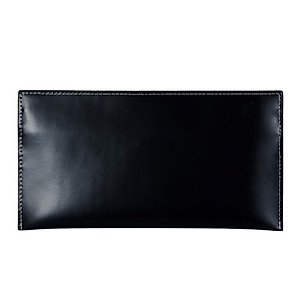 Banuce Leather Long Thin and Slim Wallet for Women Coin Purse and Cash Wallet with Zipper Black