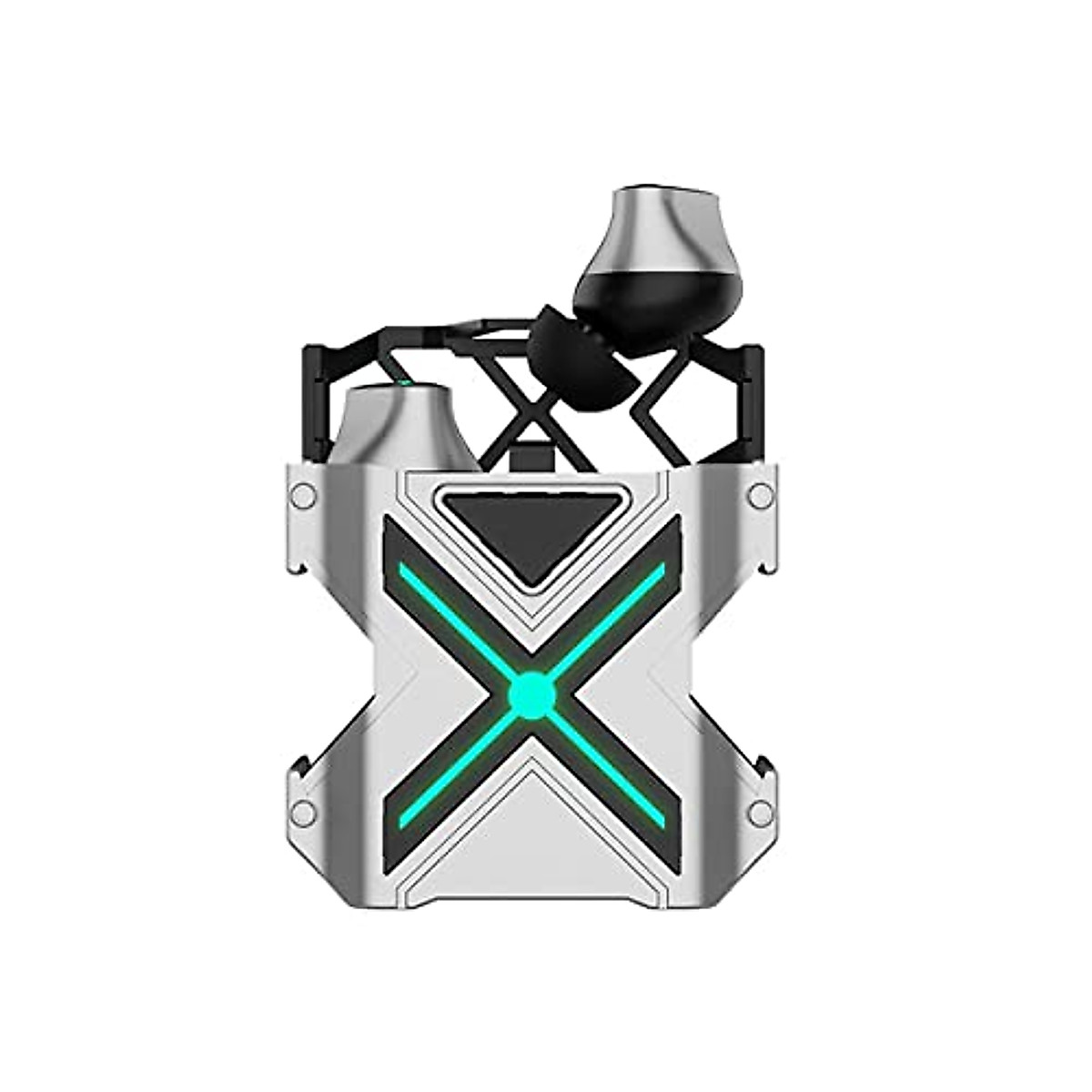 Geva K89 Wireless Earbuds, True TWS Bluetooth 5.3 Headphones Hi-Fi Premium Sound Earphones,Ipx5 Waterproof, CVC8.0 in-Ear Built-in Mic Dual-Mode in-Ear Futuristic Dynamic Style Gaming Earbuds