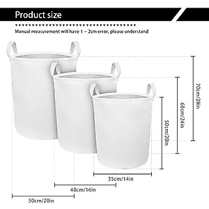 Eheartsgir Bright Blossom Boho Flower Freestanding Laundry Basket with Durable Handle Storage Hamper Collapsible Laundry Baskets for Home Office