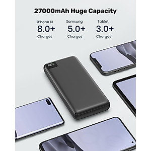 SOARAISE Power Bank 27000mAh Portable Charger 22.5W Fast Charging Phone Charger USB C in & Out PD External Battery Pack for iPhone, Android