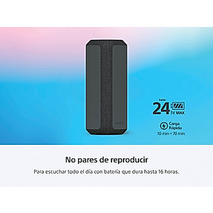 Sony XE300 Portable Waterproof and Dustproof Bluetooth Speaker - Black (Renewed)